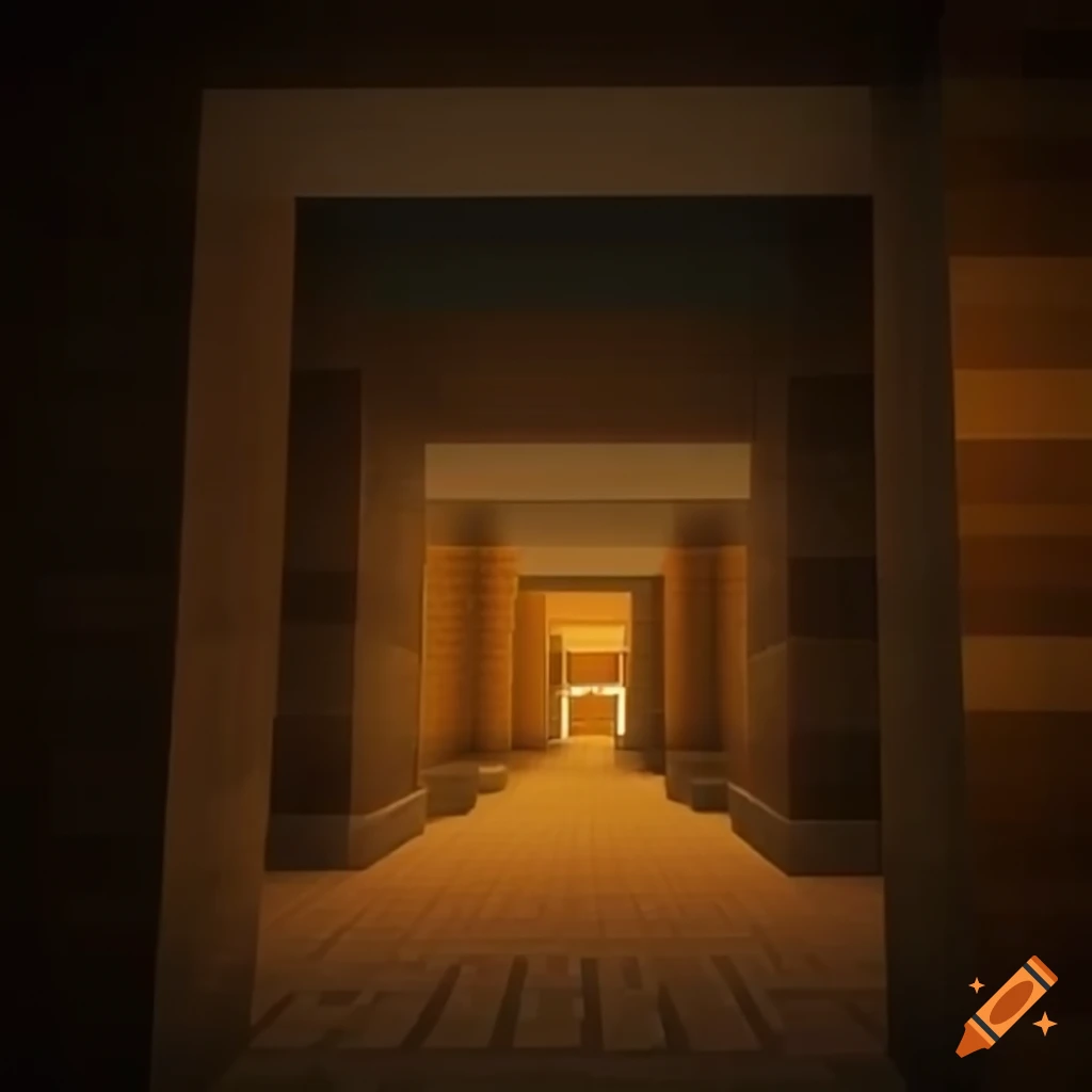 Captivating minecraft scene with illuminated blocks on Craiyon