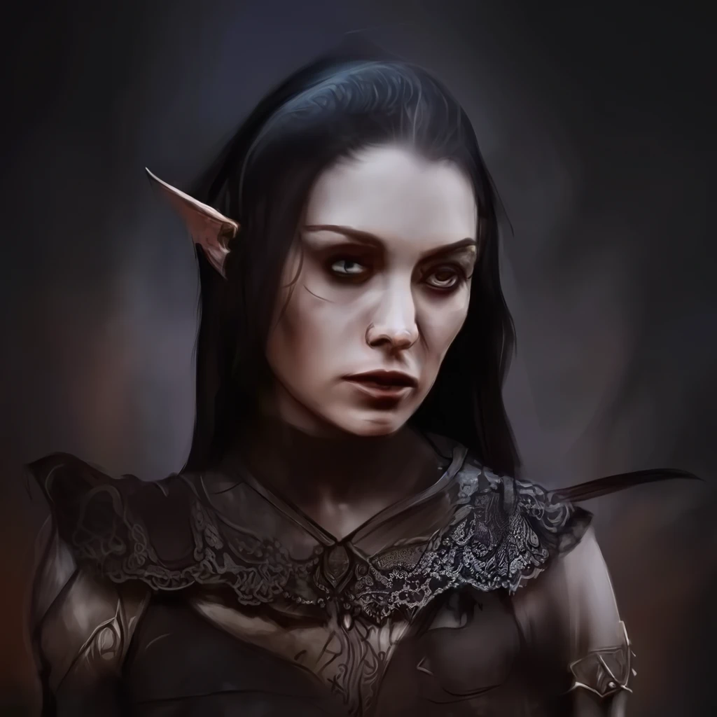 Digital art of a fallen elvish nymph warrior