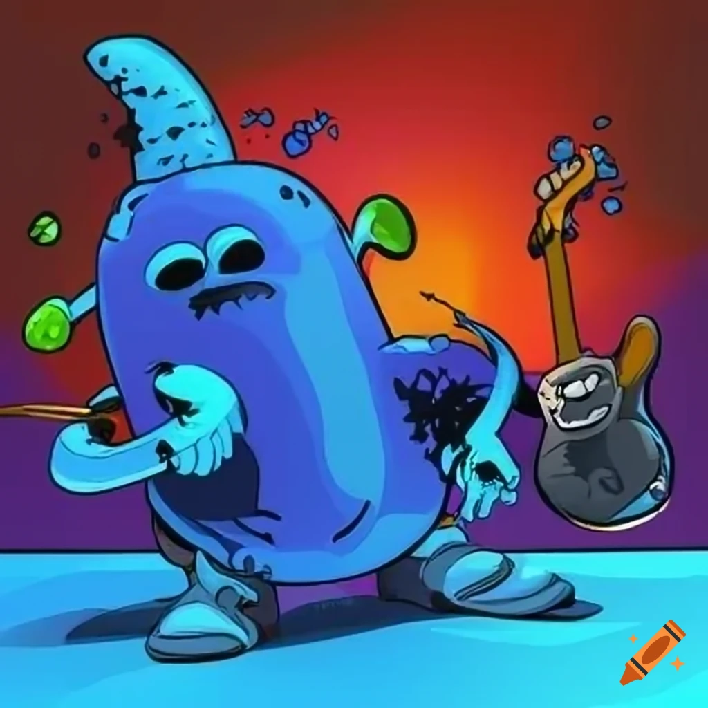 Colorful cartoon illustration of macy's thanksgiving day parade on Craiyon