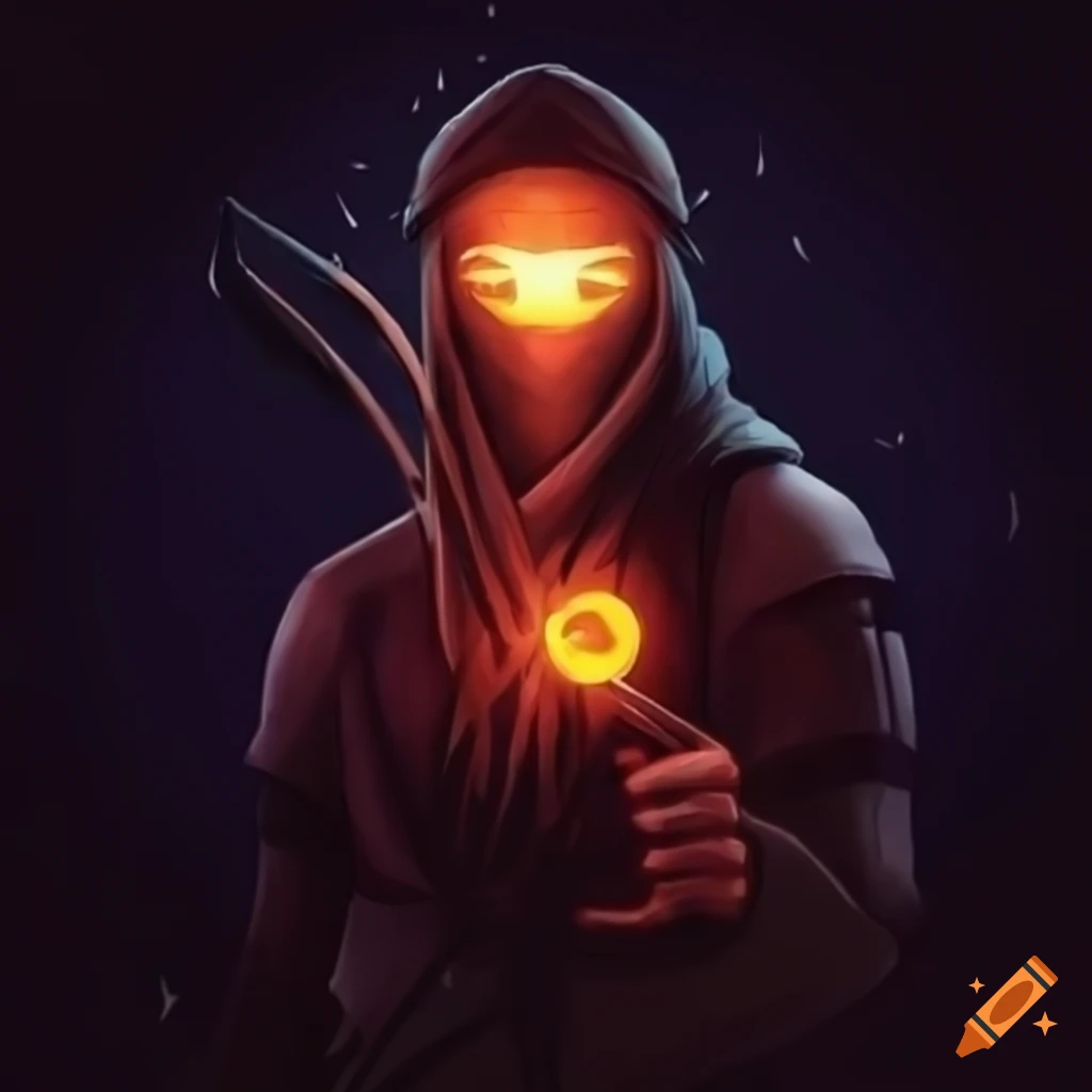 Ninja in santa suit with low poly art style on Craiyon