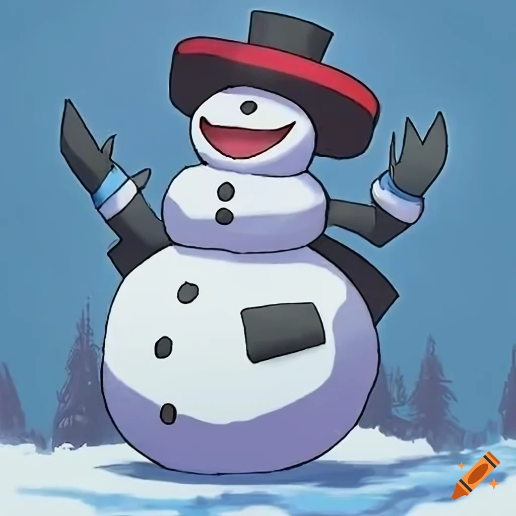 Cute snowmouse pokemon standing on hind legs on Craiyon