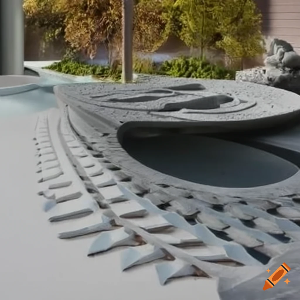 Innovative concrete design inspired by nature on Craiyon