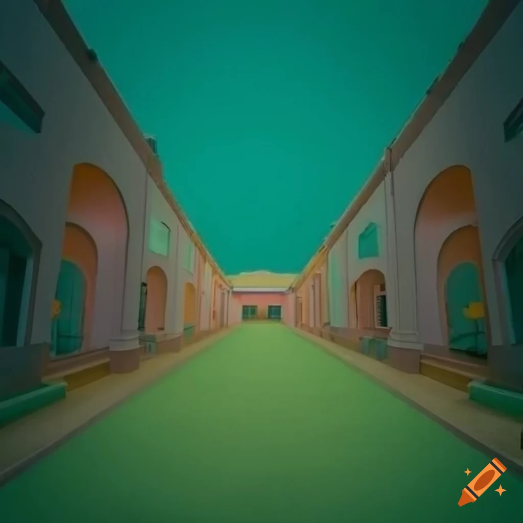 Surreal liminal dreamcore neighborhood on Craiyon