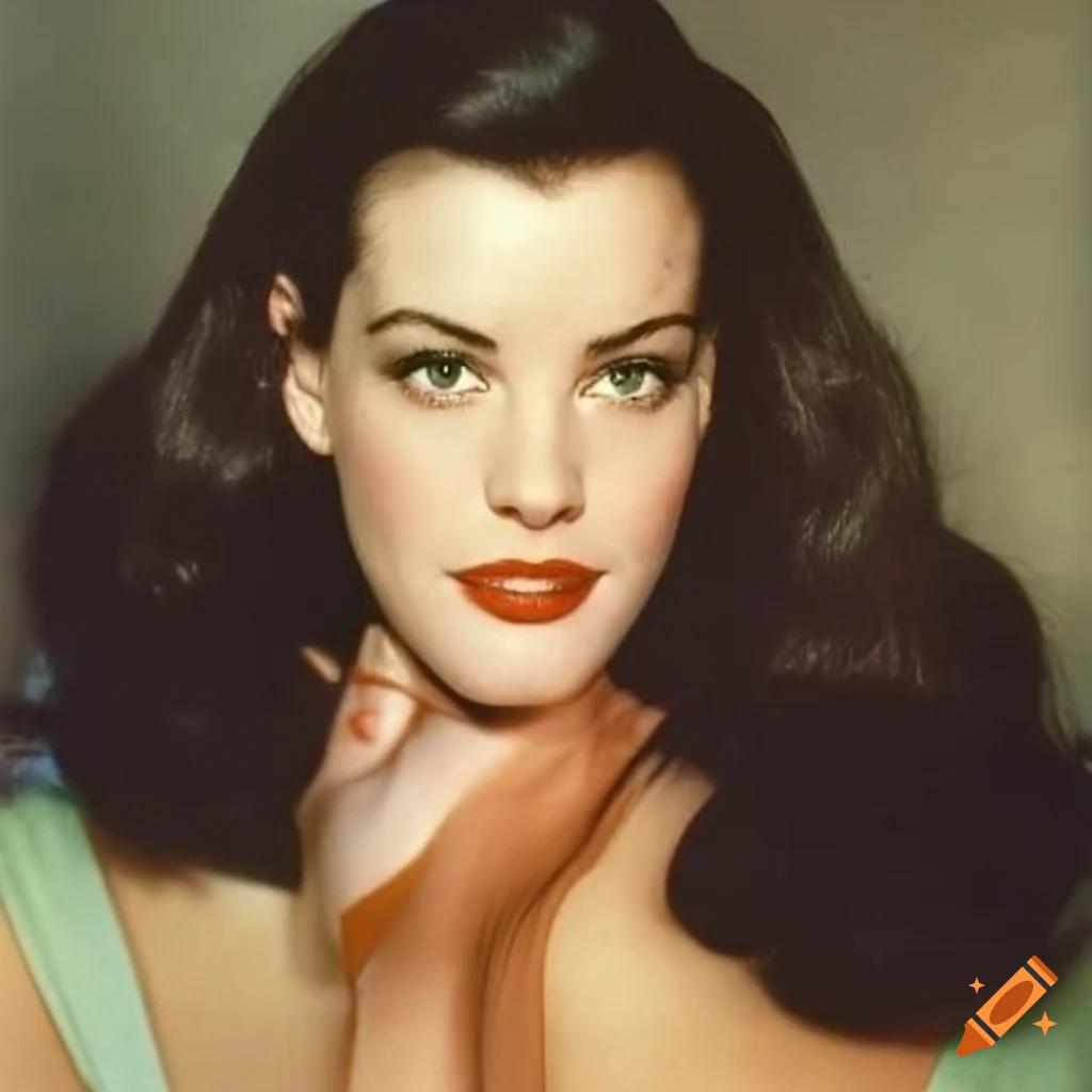 Portrait of 1950s actress liv tyler