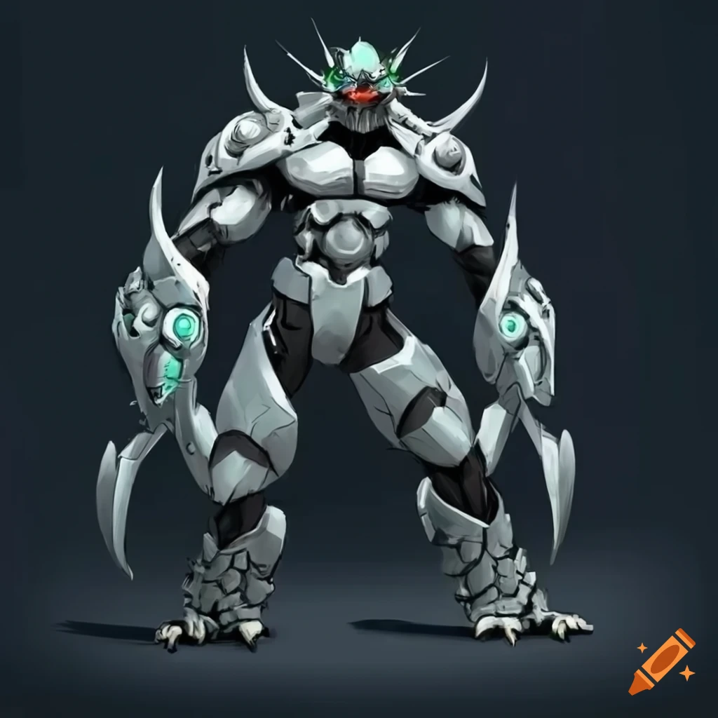 Black snapping turtle kaiju cyborg with futuristic armor and Getter ...