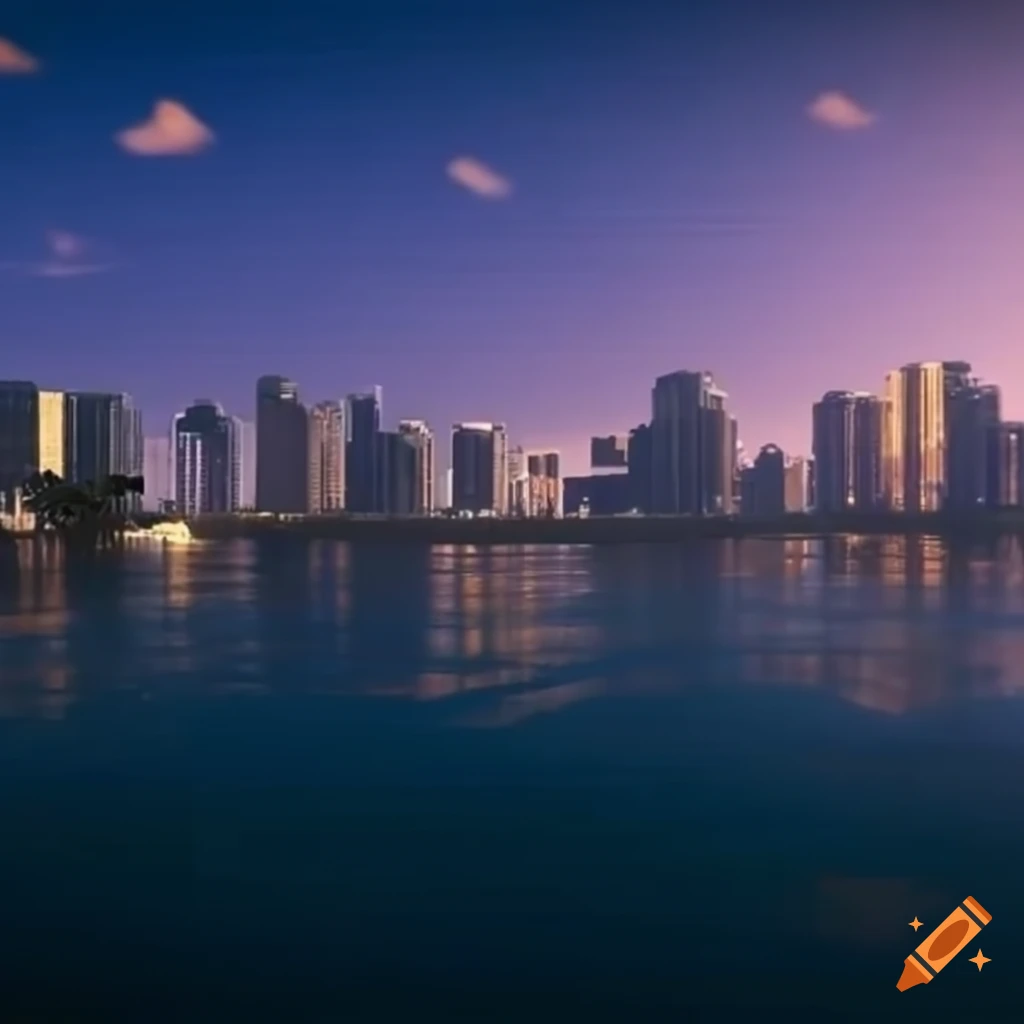 Gta 5 loading screen landscape with miami on Craiyon