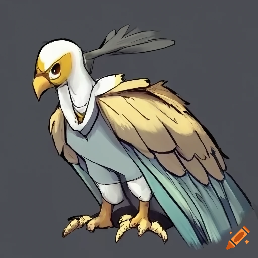 Egyptian vulture - a pokemon-inspired bird on Craiyon