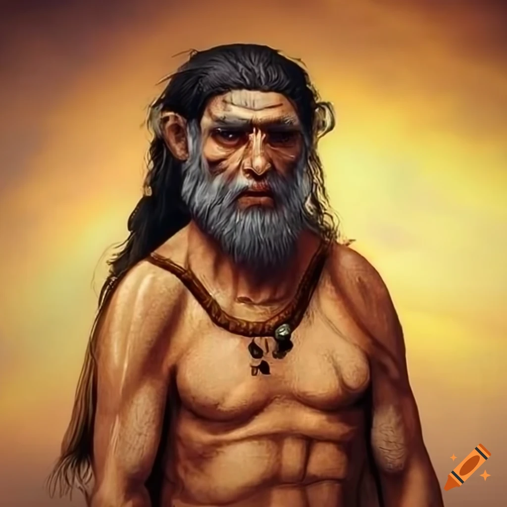 Image of an ancient man