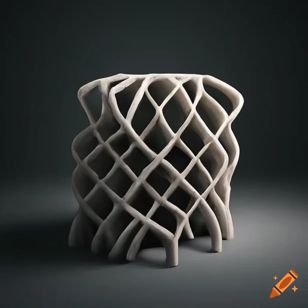 Intricate concrete mangrove root structure design on Craiyon