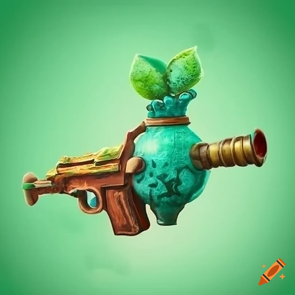 Image of a plant potion gun on Craiyon