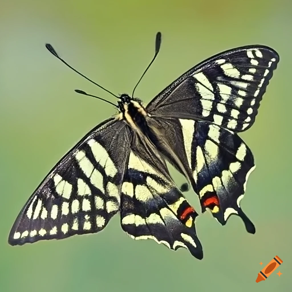 Checkered swallowtail butterfly