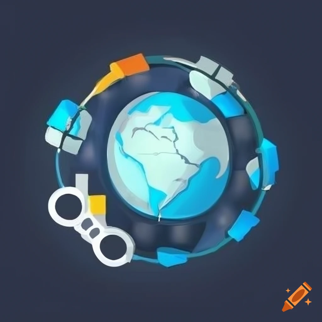 Modern logo design for a space supply chain platform on Craiyon