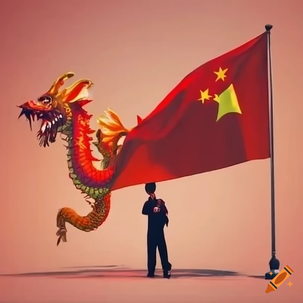 Chinese Dragon Flag