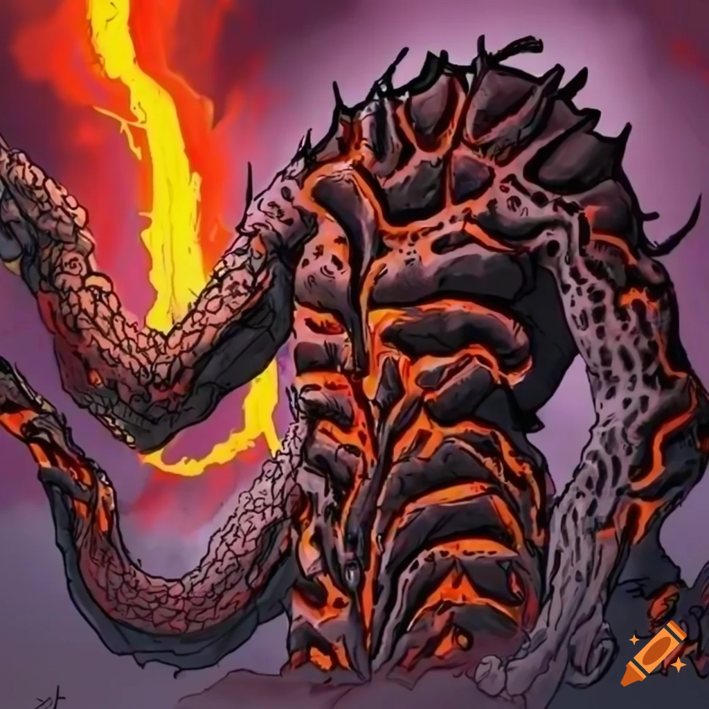 Image of a lava demon