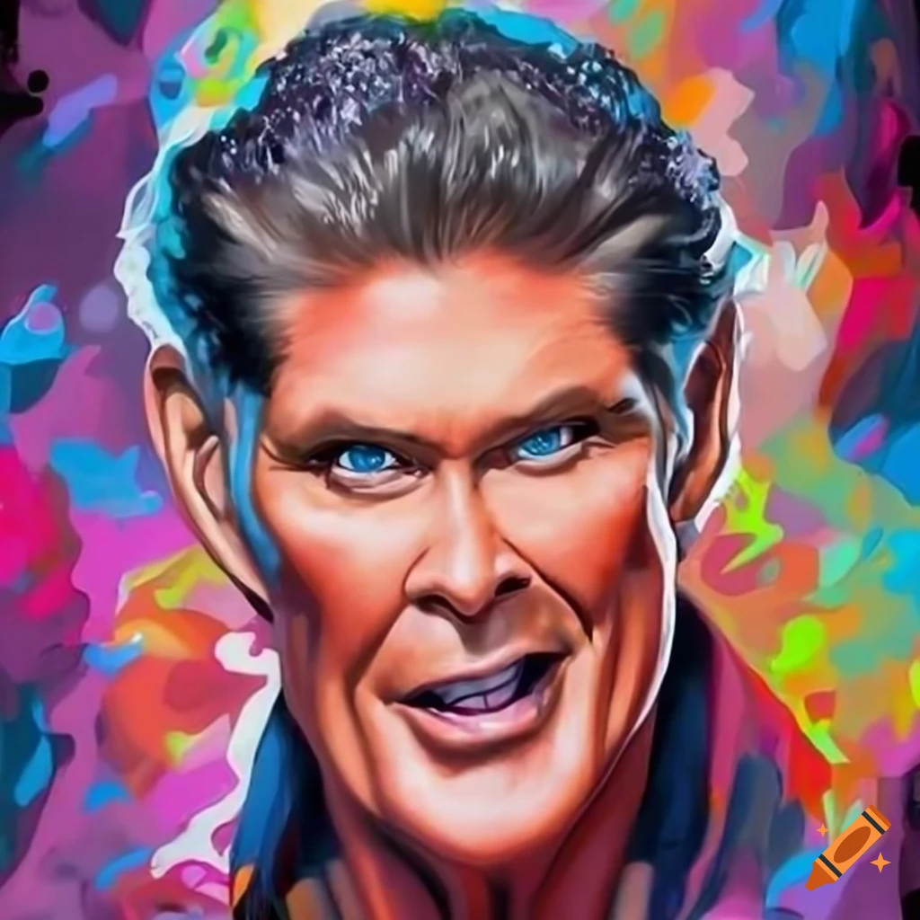 Caricature of david hasselhoff on Craiyon
