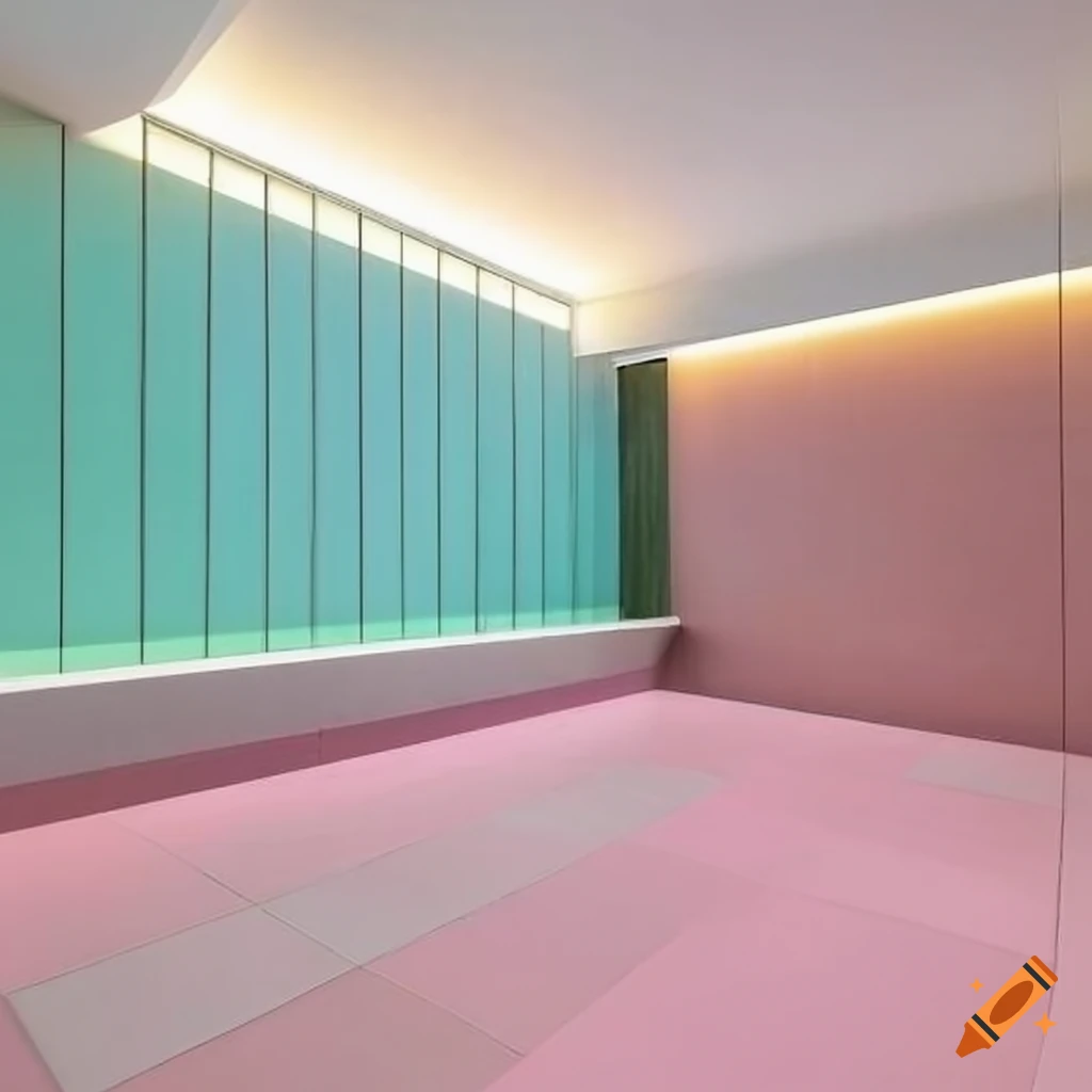 Pastel candy colored spa interior on Craiyon