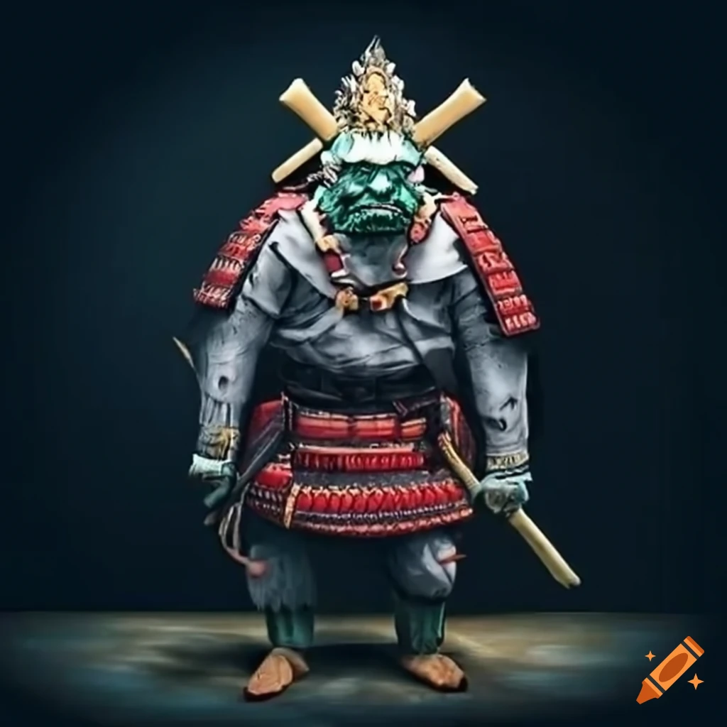 Norwegian troll samurai meme on Craiyon