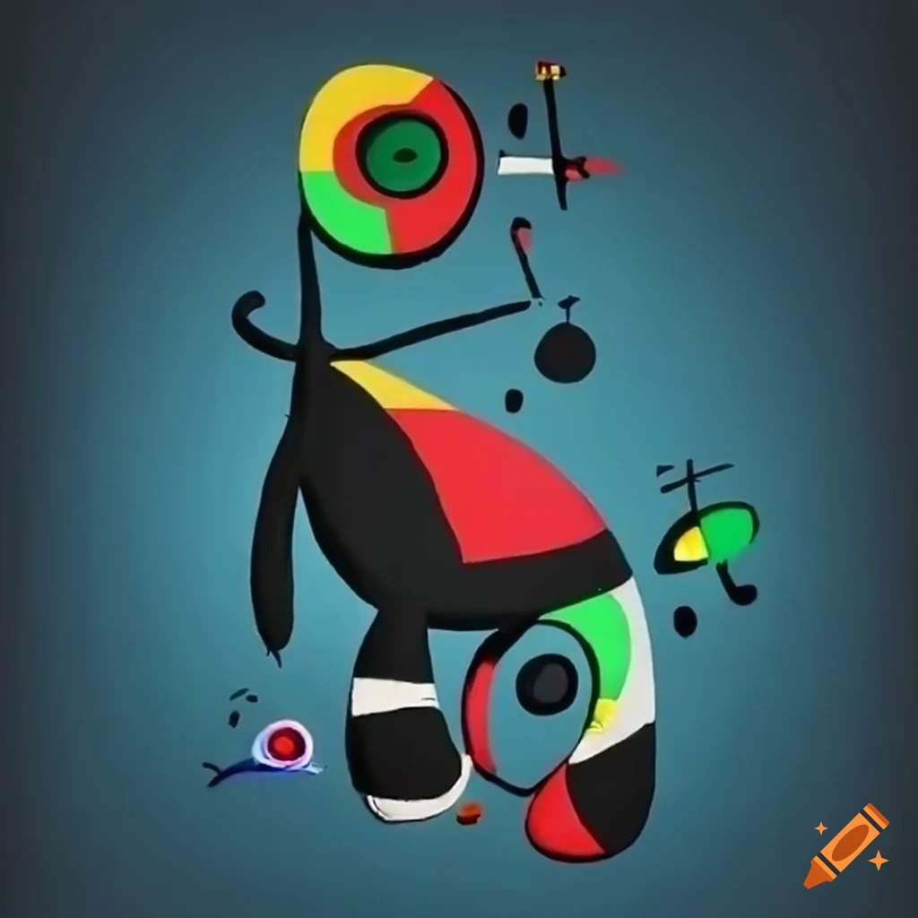 Vibrant miro butterfly pattern for textiles on Craiyon