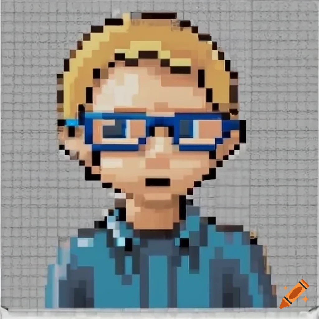 16-bit style depiction of a boy playing Nintendo on Craiyon