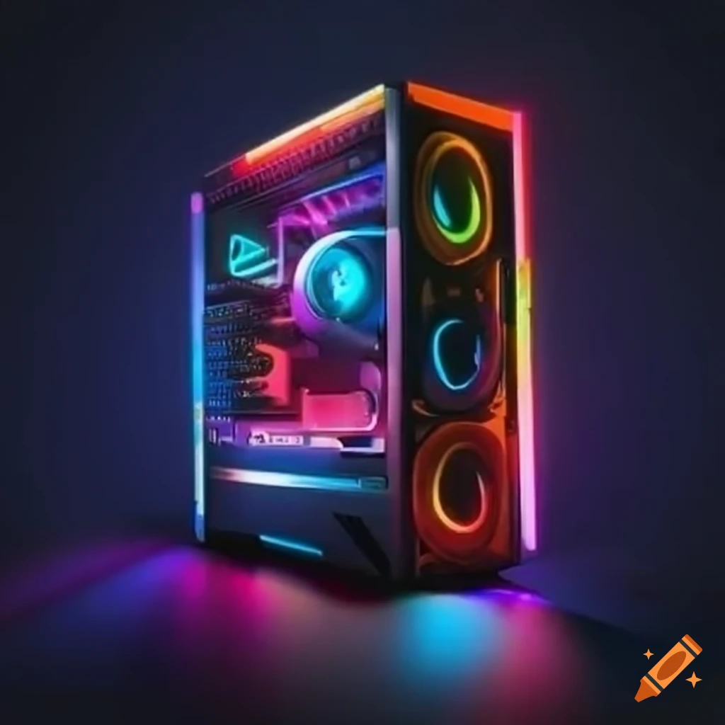 Gaming computer on Craiyon