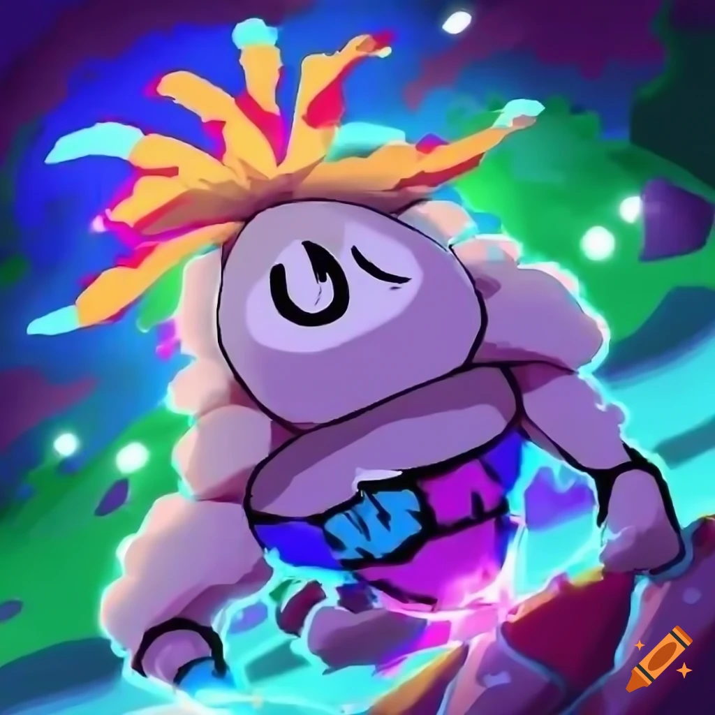 Athletic person doing an intense workout on Craiyon