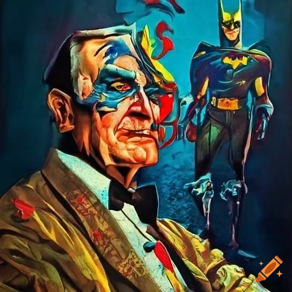 Villain from batman by norman rockwell on Craiyon