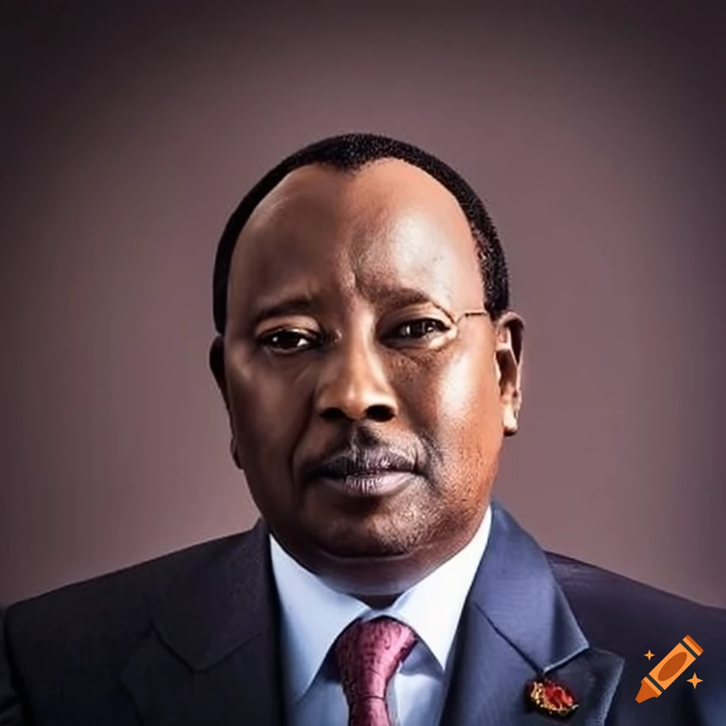 Portrait of Mahamadou Issoufou on Craiyon
