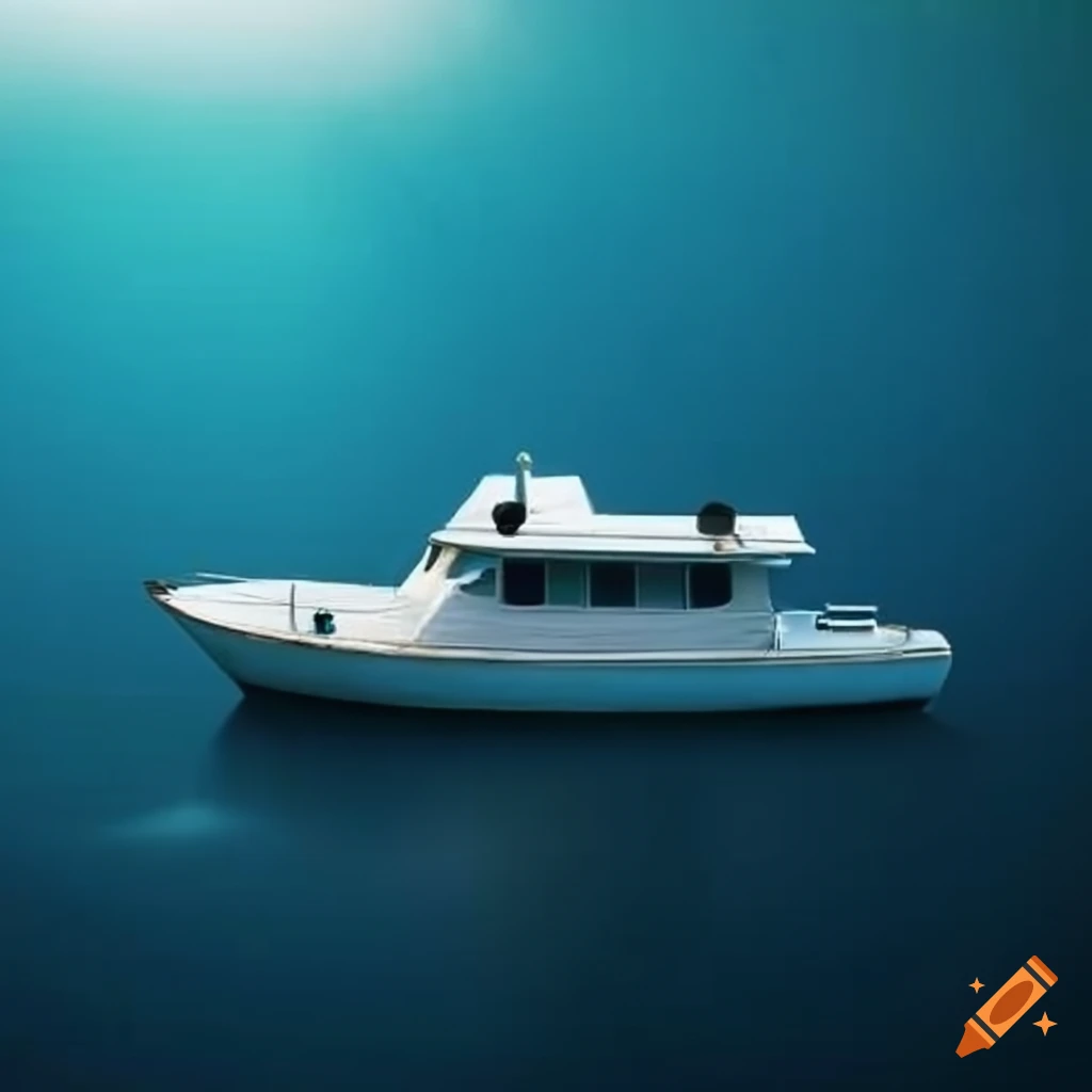 Side view of a boat on Craiyon