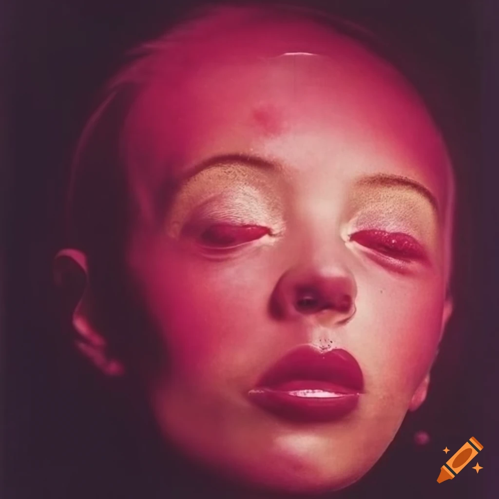 Abstract photo of pink goo on Craiyon