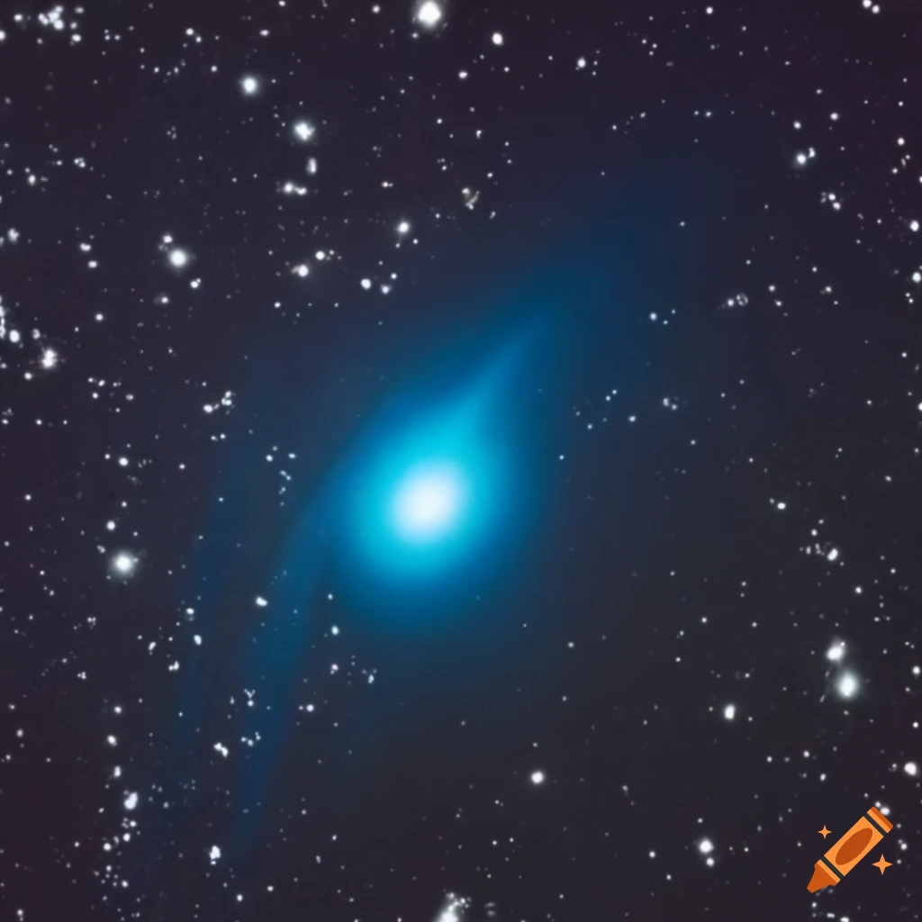Image of a comet in space on Craiyon