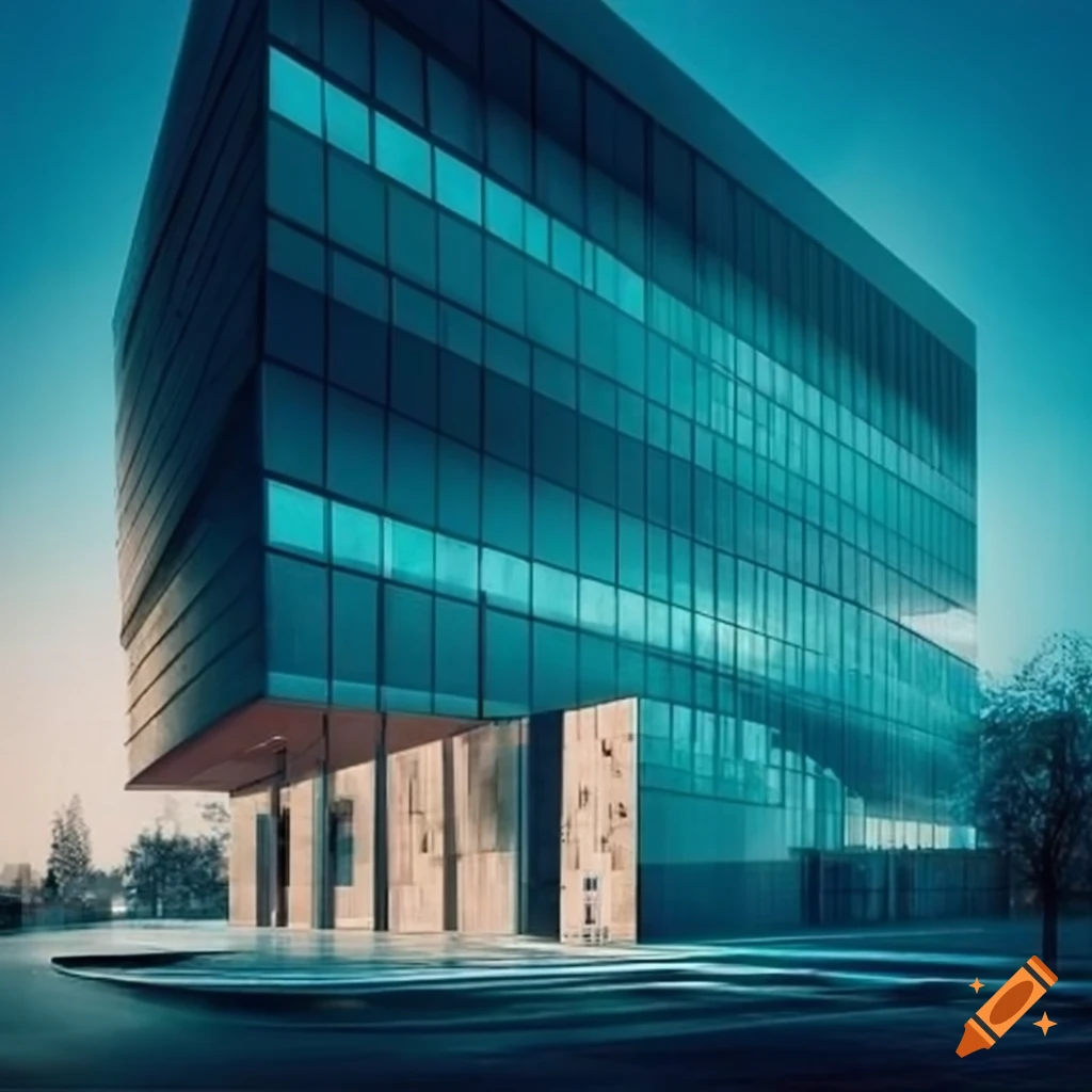 Exterior view of a modern museum building on Craiyon