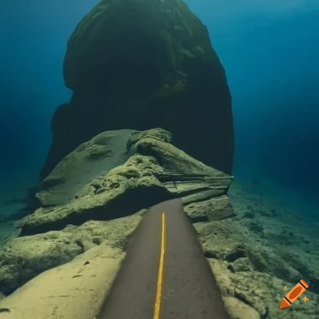 Underwater highway scene on Craiyon
