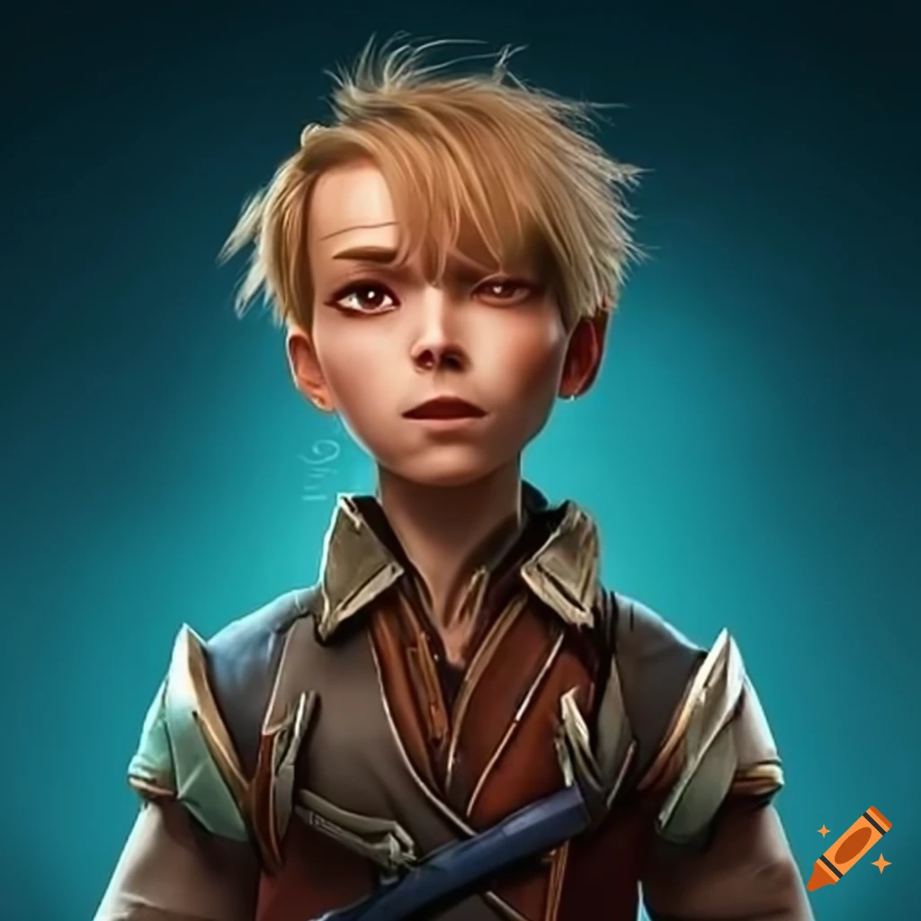 Main character illustration on Craiyon