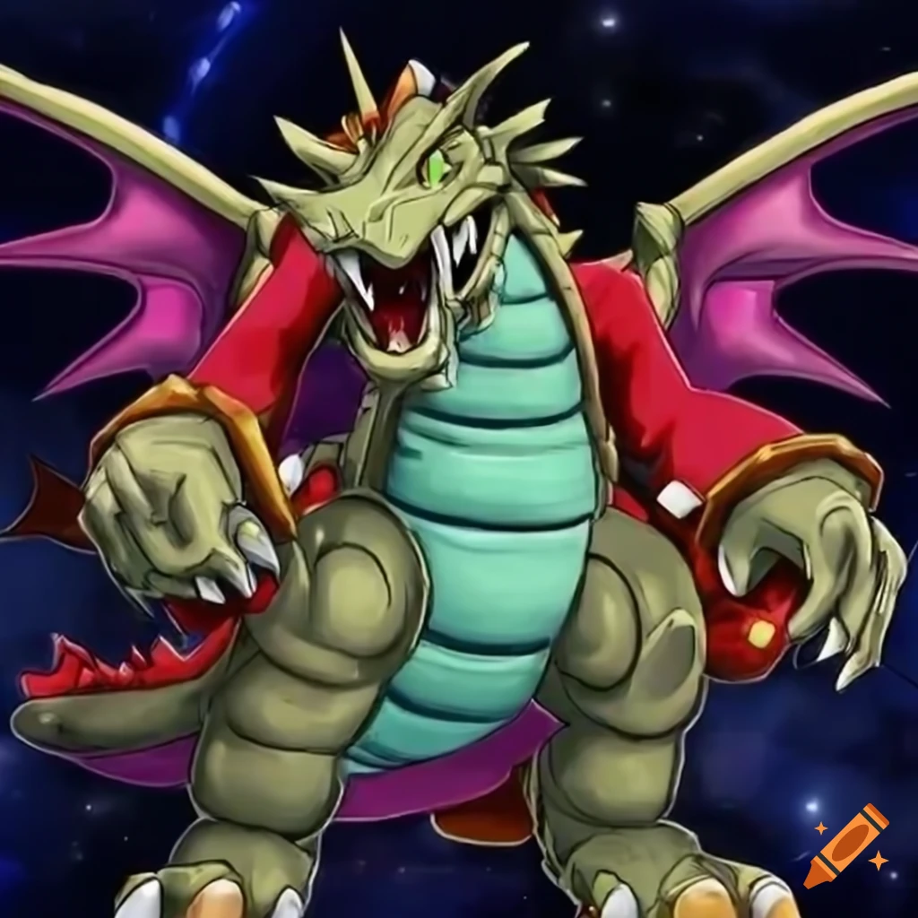 Image of super mario and dragon yu gi oh characters