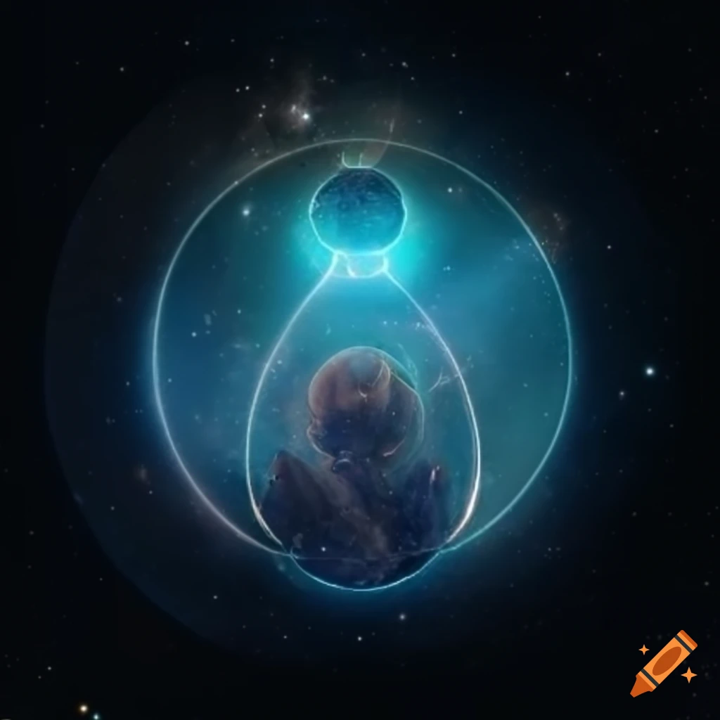 Powerful emblem representing human freedom in space on Craiyon