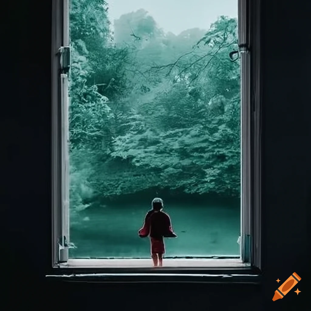 View through a low window