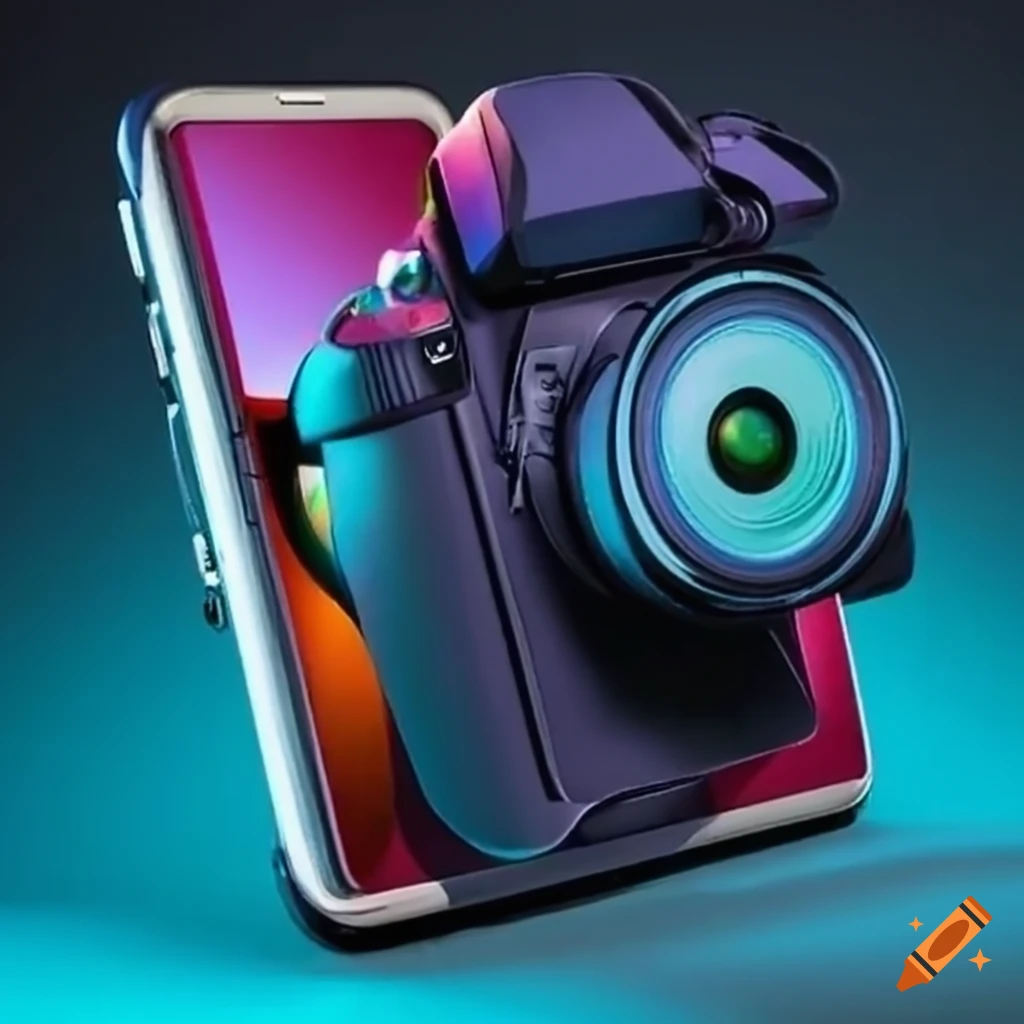 Smartphone with triple camera setup on Craiyon