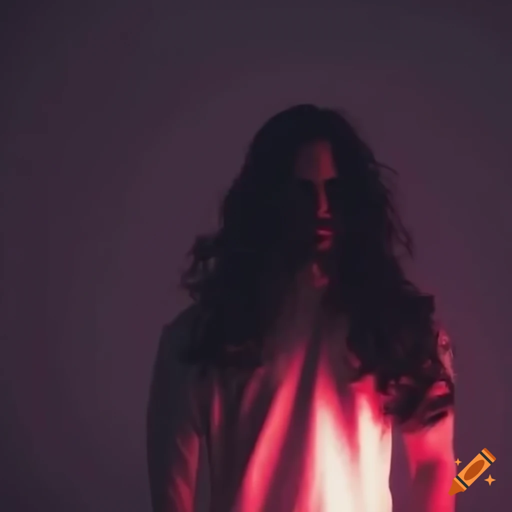 Portrait of a young man in a dimly lit room