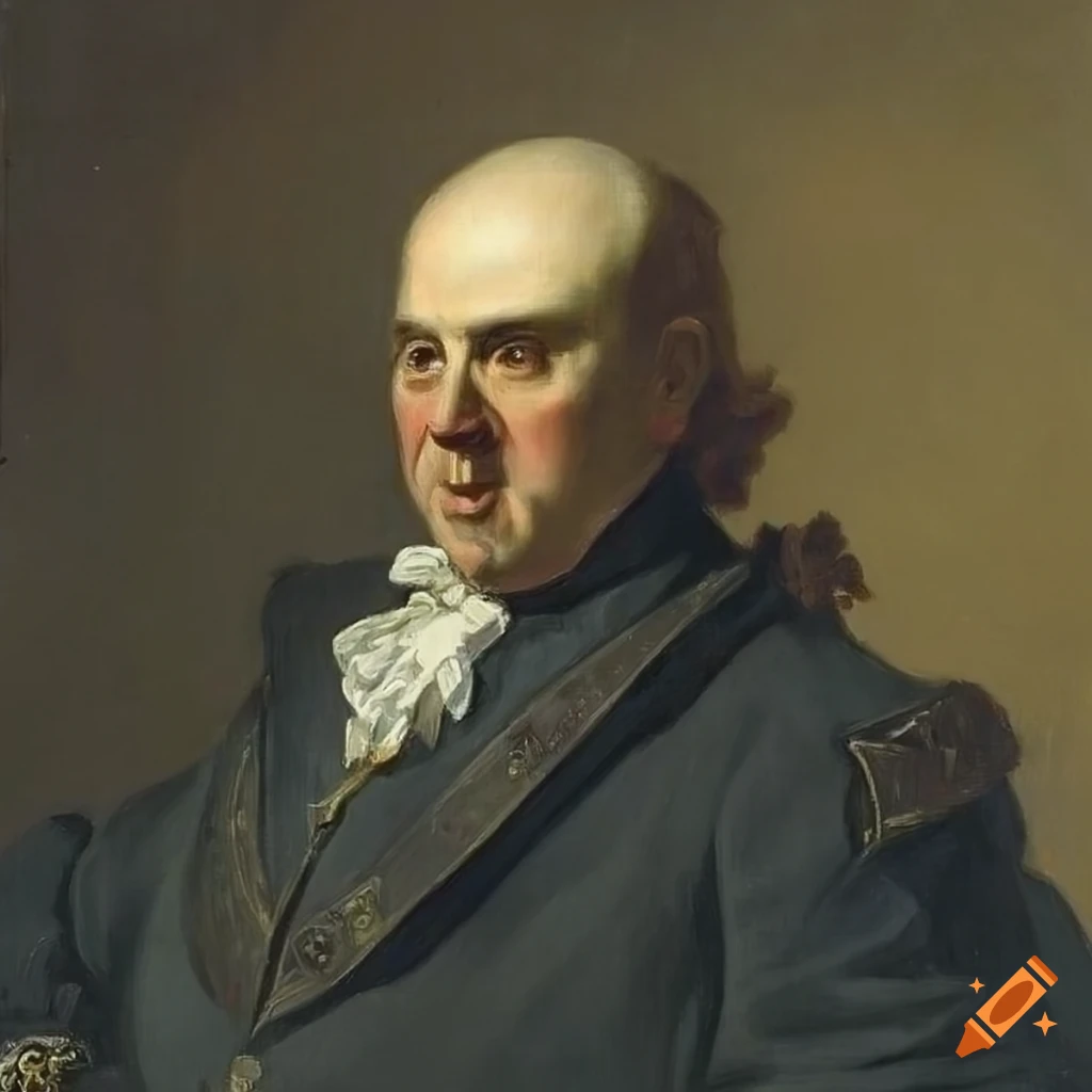 Dark baroque painting of Dr. Faust in 1700s clothing on Craiyon