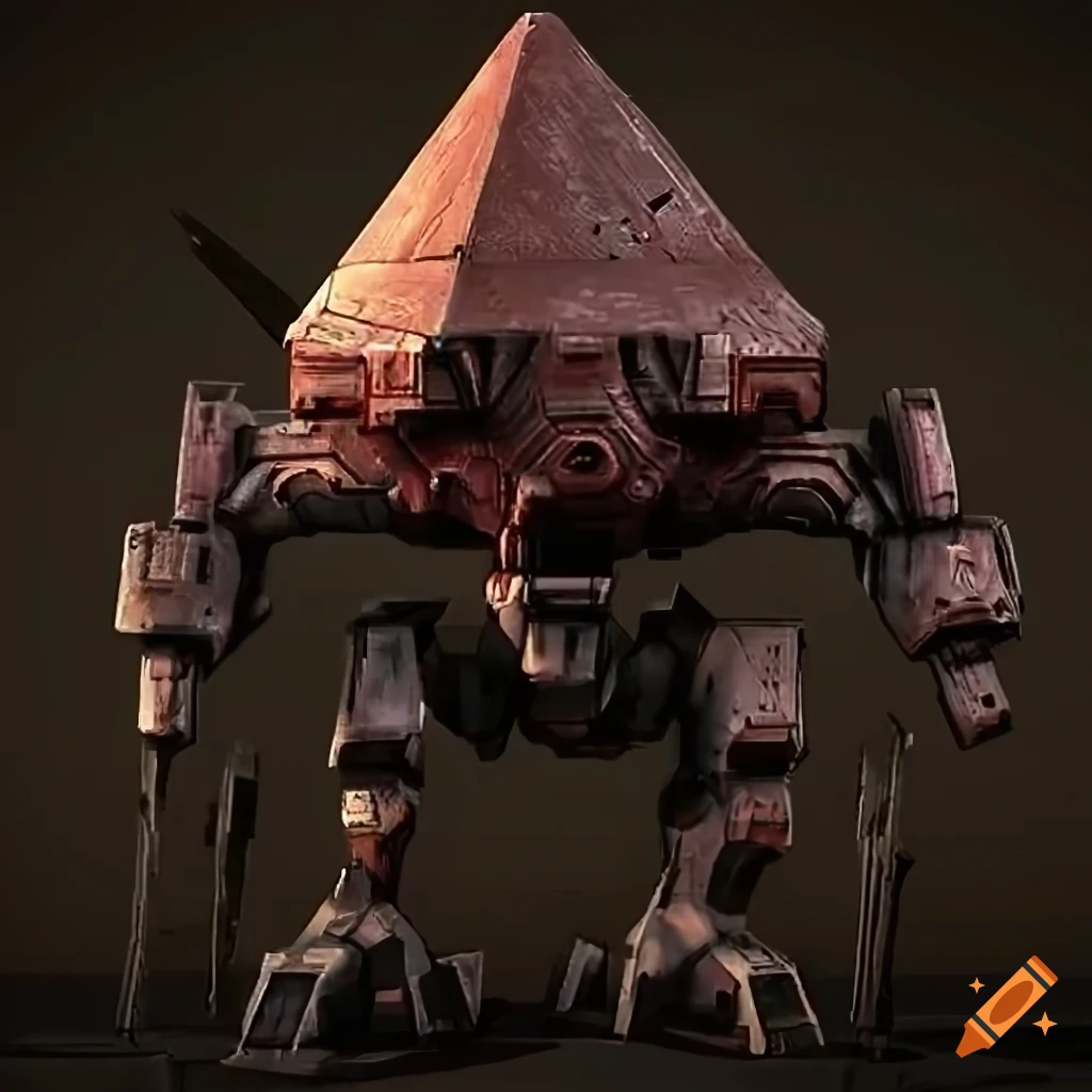 Mech inspired by pyramid head from silent hill 2 on Craiyon