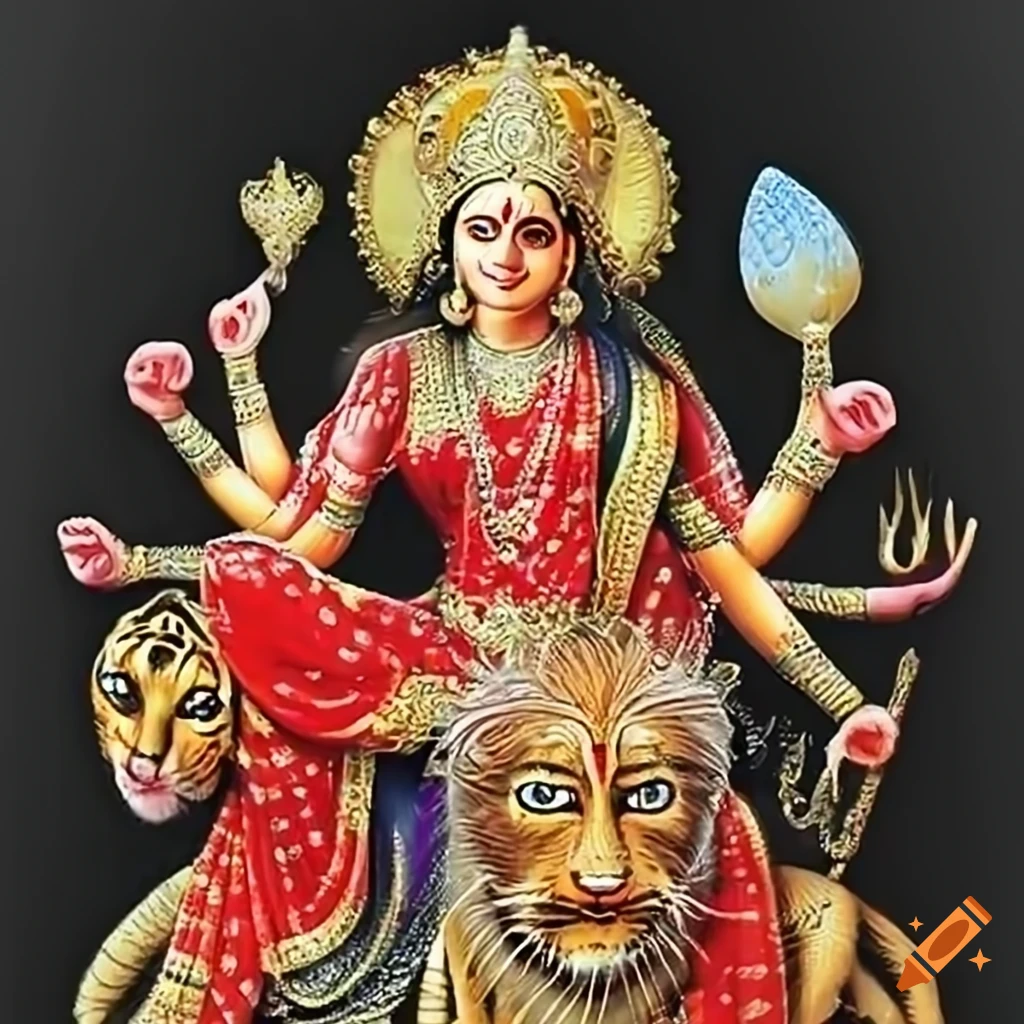Image of Durga ji on Craiyon
