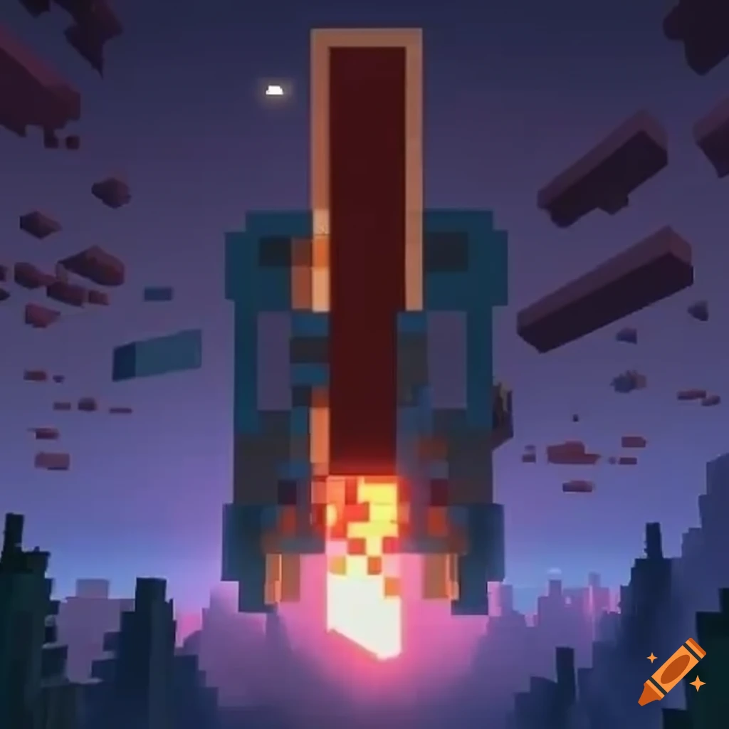 Minecraft game launch on Craiyon