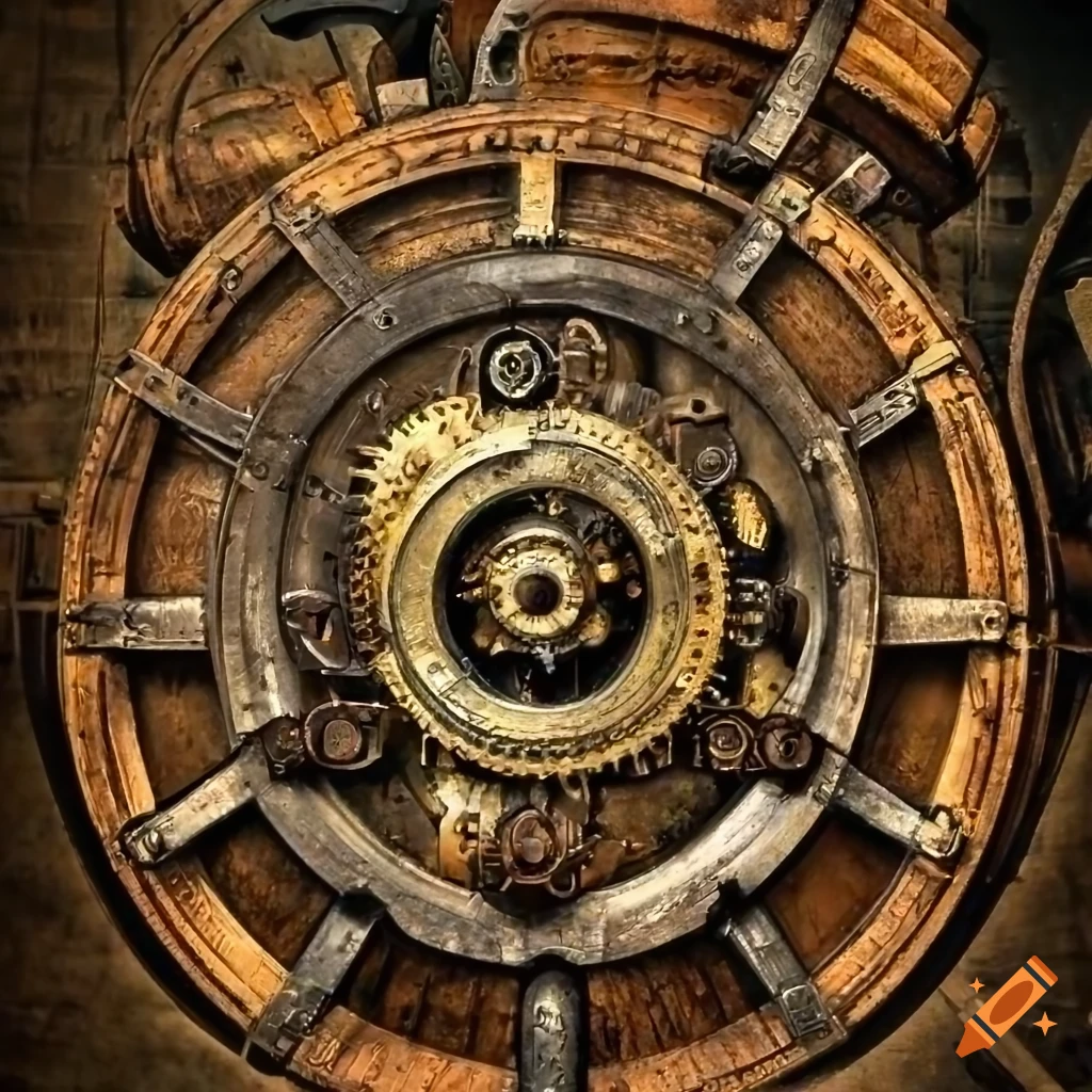 Ultra realistic steampunk time machine on Craiyon