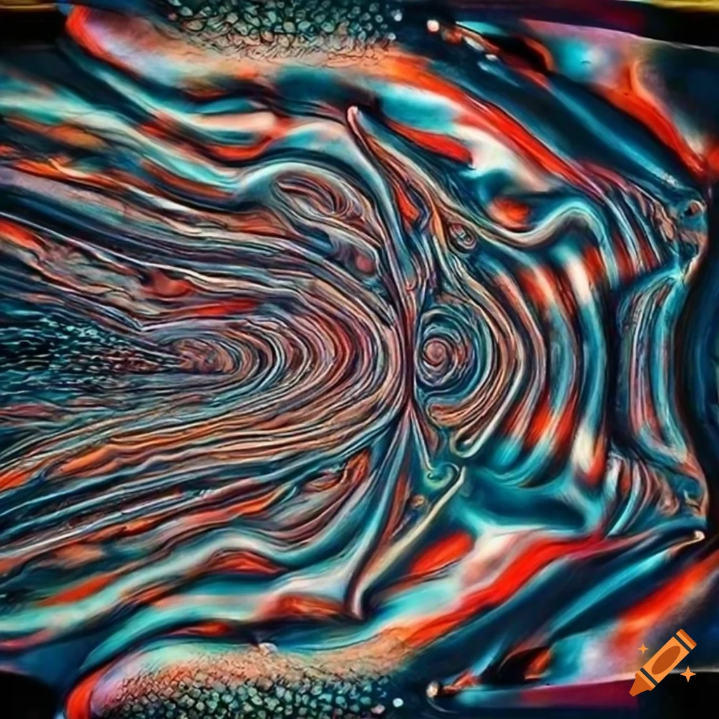 Dichromate heavy metal abstraction drawing on Craiyon