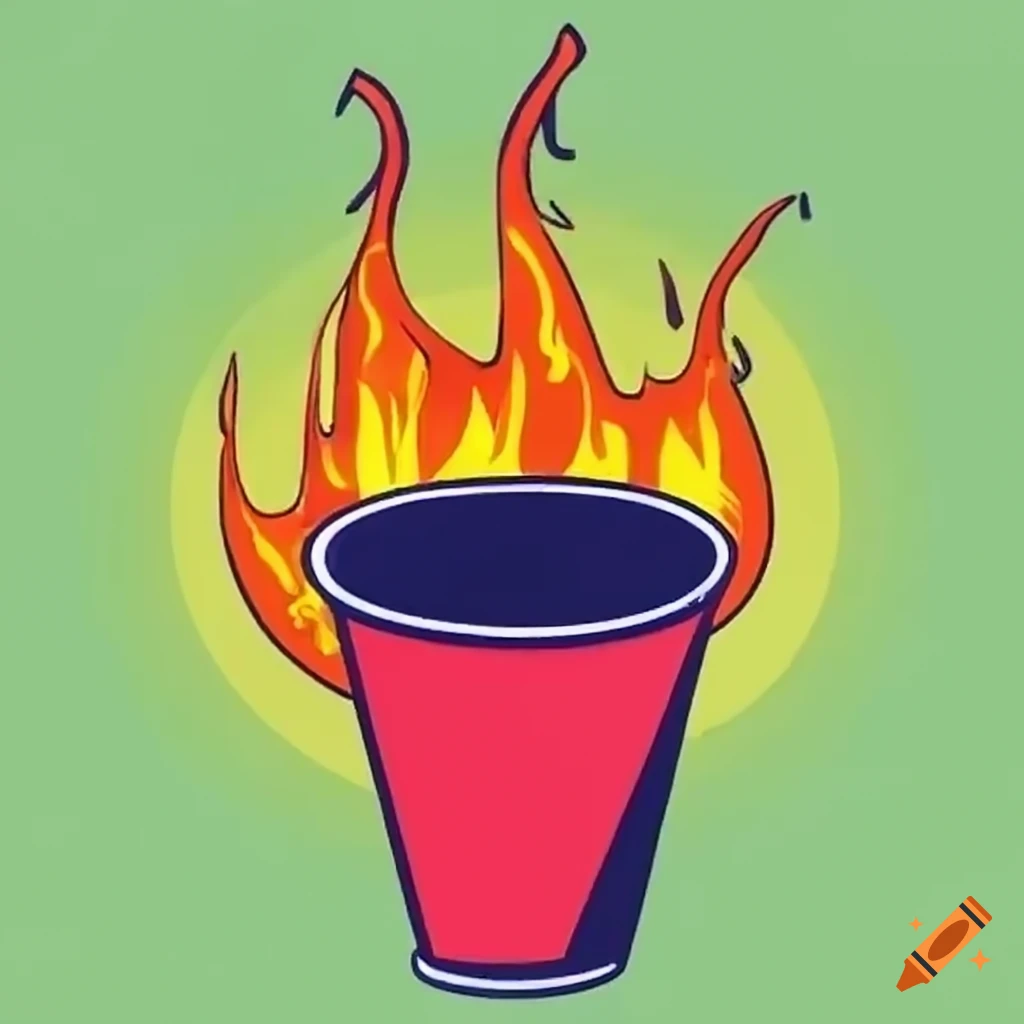 Beer Pong Cartoon