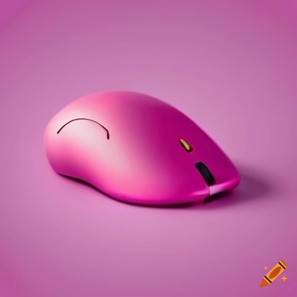 Pink neon mouse for PC on Craiyon