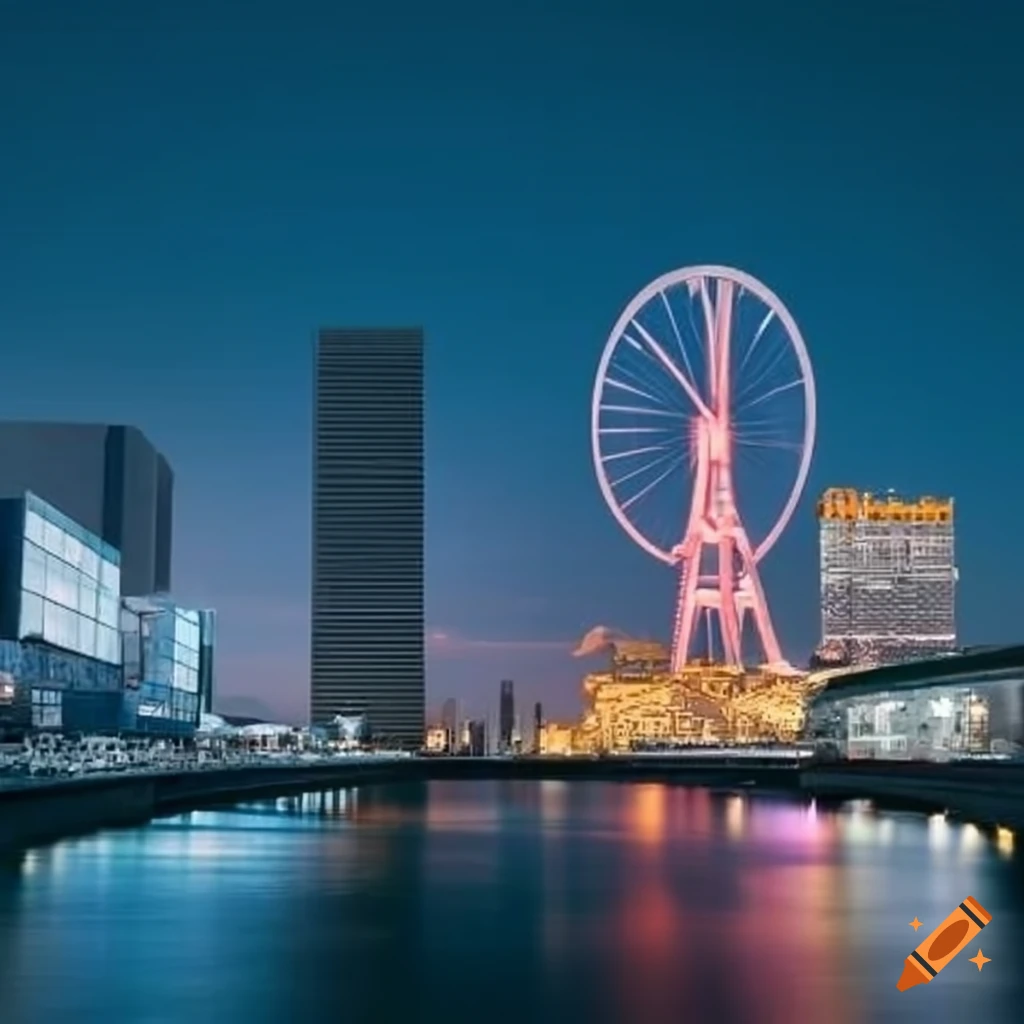 Illustration of Yokohama Port on Craiyon