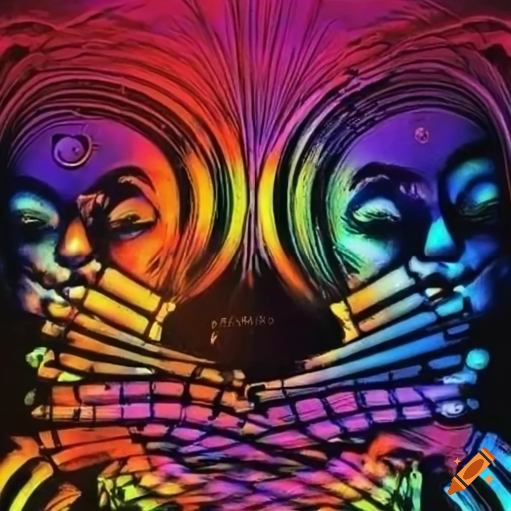 Trance album cover with 90s vibe