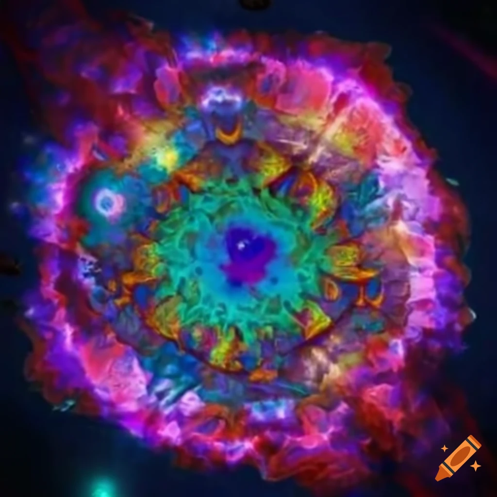 Chromatic guardians civilization in spectraria, the kaleidoscope galaxy