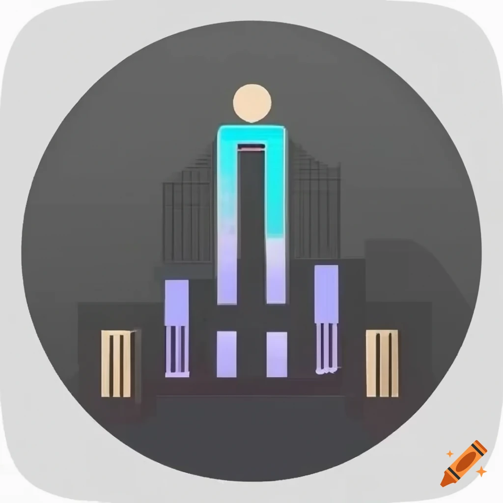 Building in tron style with pixel art design on Craiyon